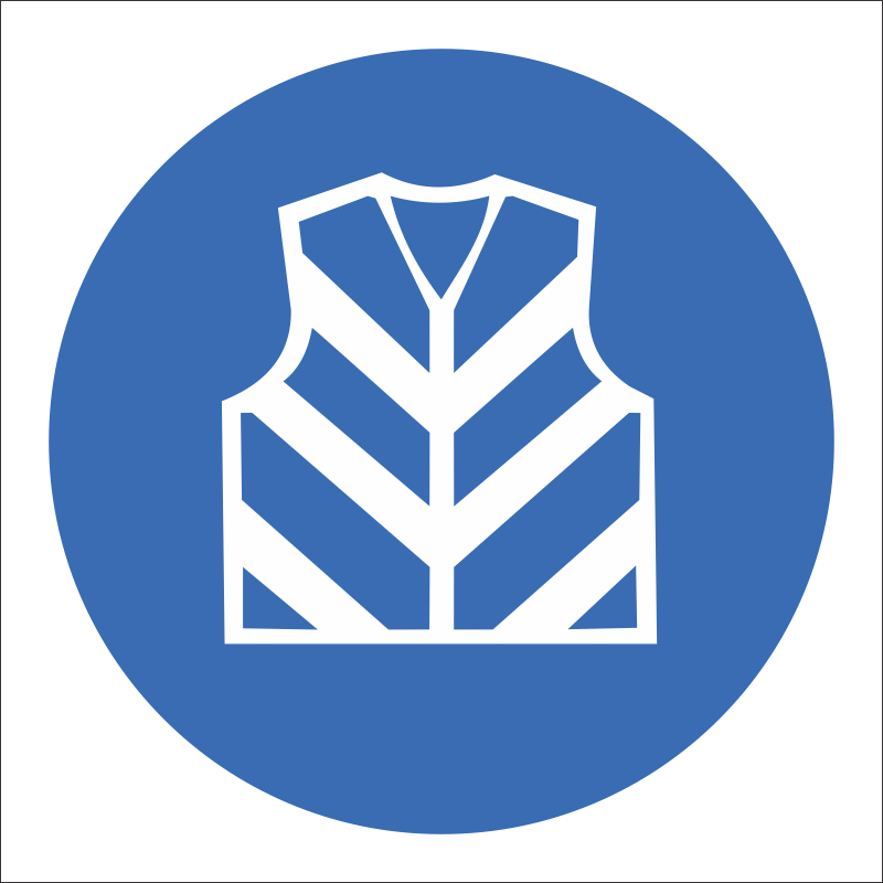 MV25 - SABS Reflective vest safety sign | Safety Signs & Equipment